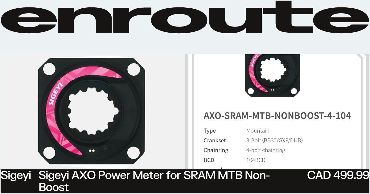 Sigeyi AXO Power Meter SRAM MTB Non-Boost | ENROUTE.CC